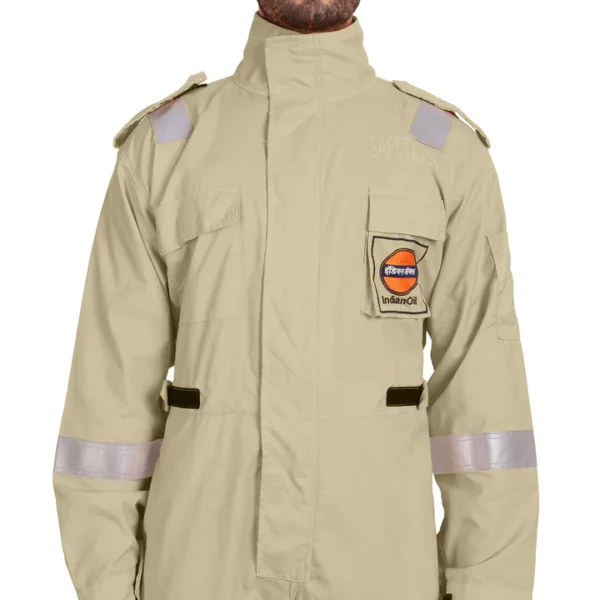 IOCL Uniform Inherent FR Coverall – Khaki – banahara.com