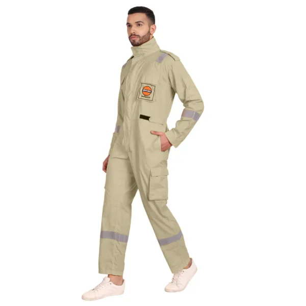 IOCL Uniform Inherent FR Coverall – Khaki – banahara.com